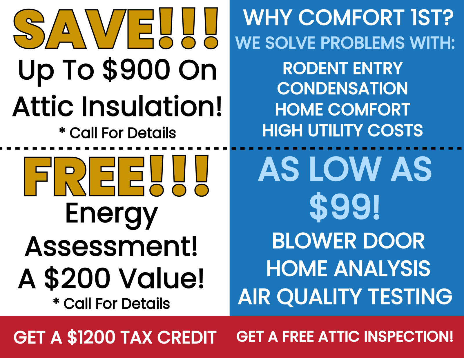 Energy Audit - Comfort 1st Insulation